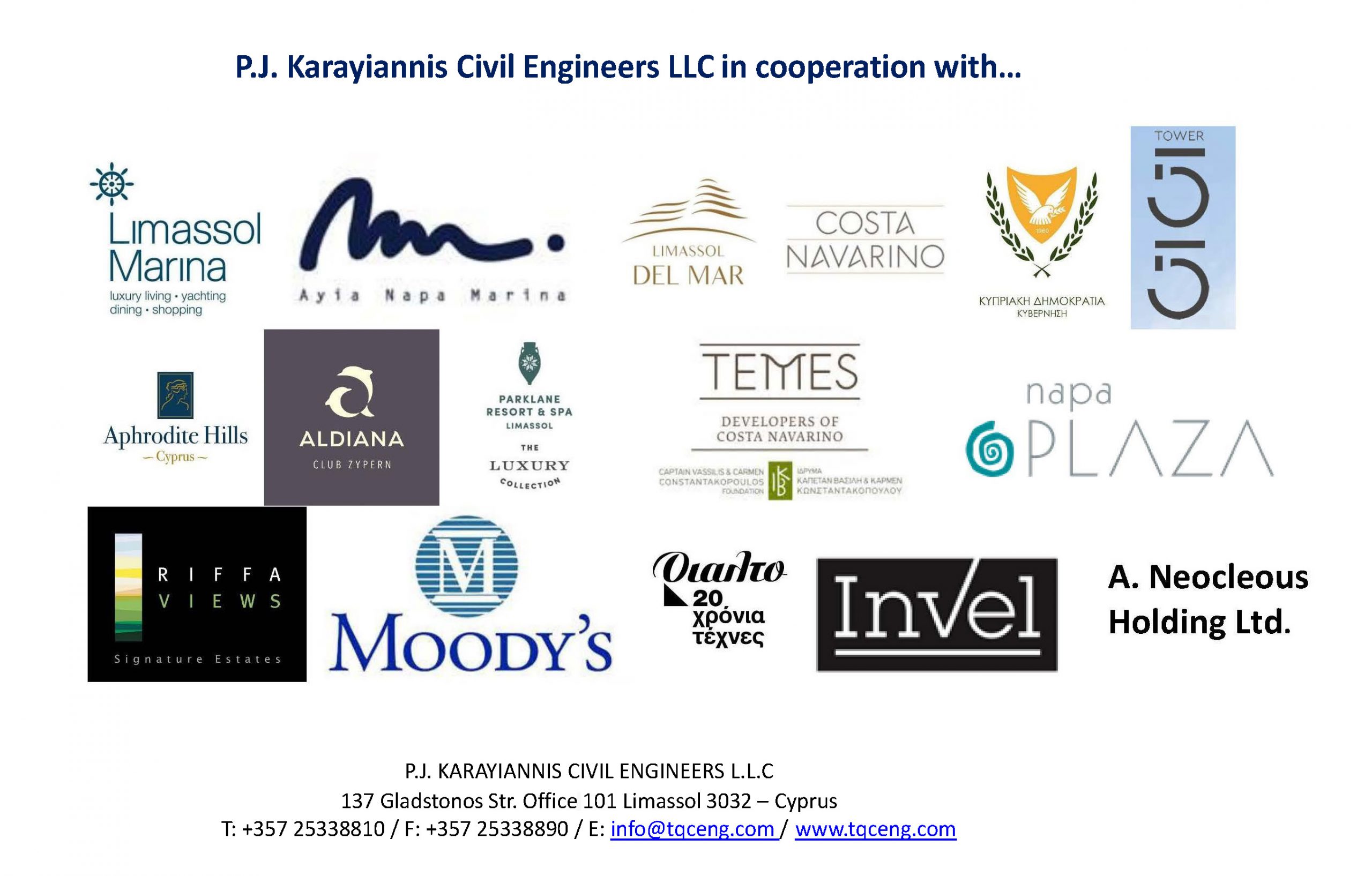 Our Clients - TQC Project Managers and Engineers